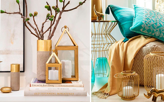 Marzua: El color metalizado en decoración