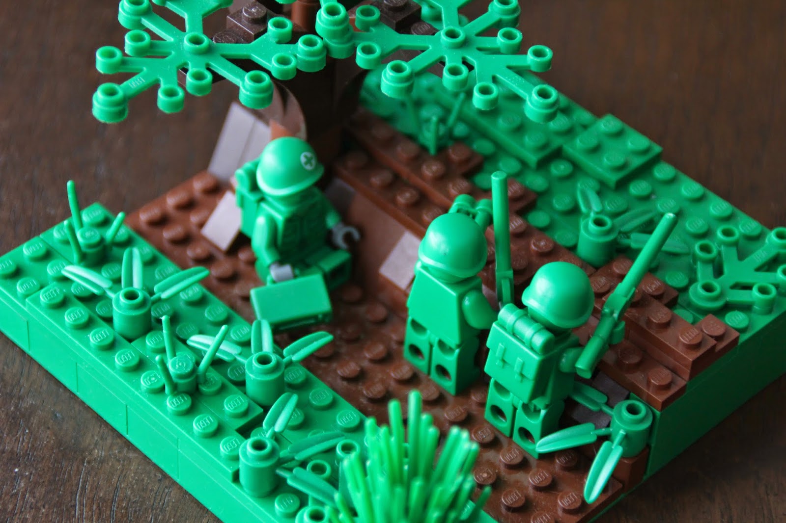 LEGO creativity: army trench