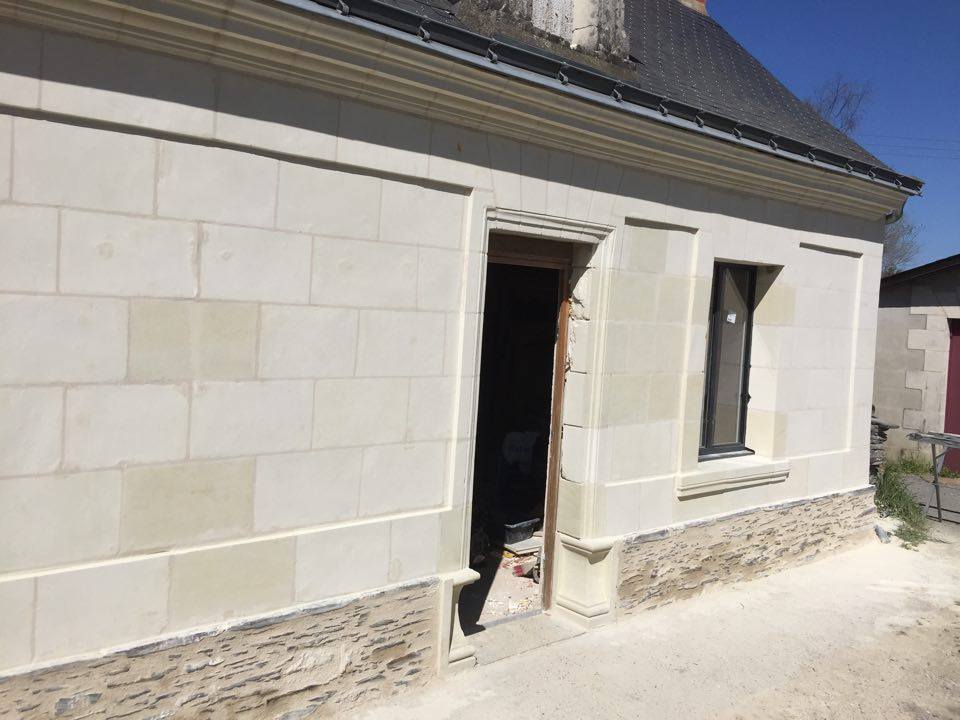 Maçonnerie Général - Taille de Pierre: Façade en tuffeau