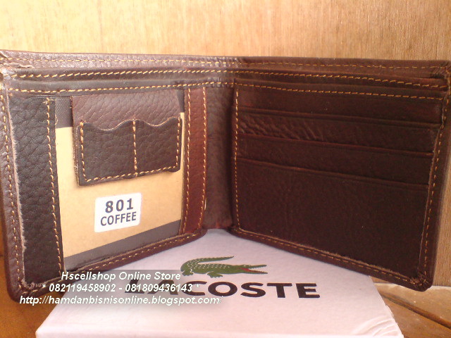 Dompet Kulit Pria Lacoste code DKS298 | hscellshop