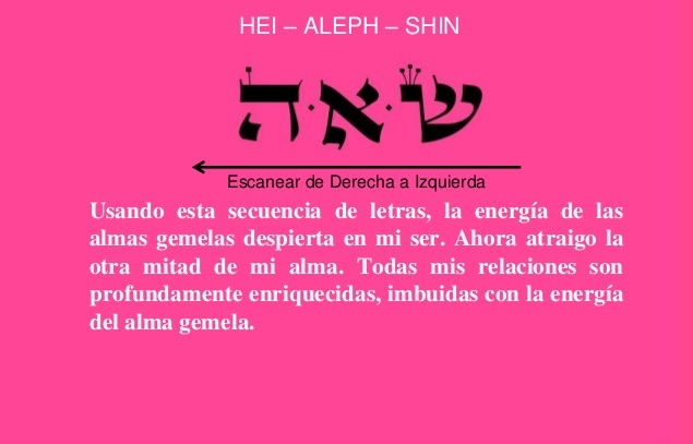 Abundancia, Amor y Plenitud : LLAMANDO A TU ALMA GEMELA, "SHIN ALEPH ...
