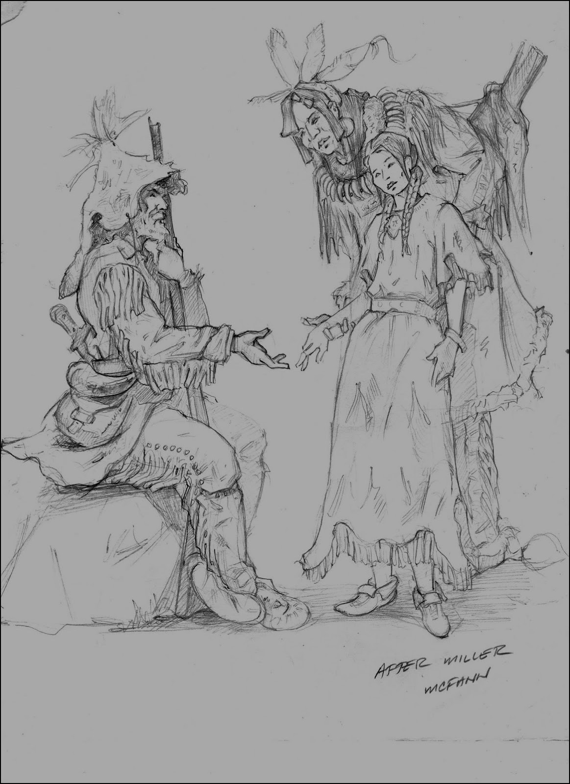 Garret's Drawing A Day Blog: Alfred Jacob Miller