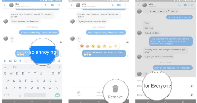 How To Delete A Facebook Message Sent New 2019
