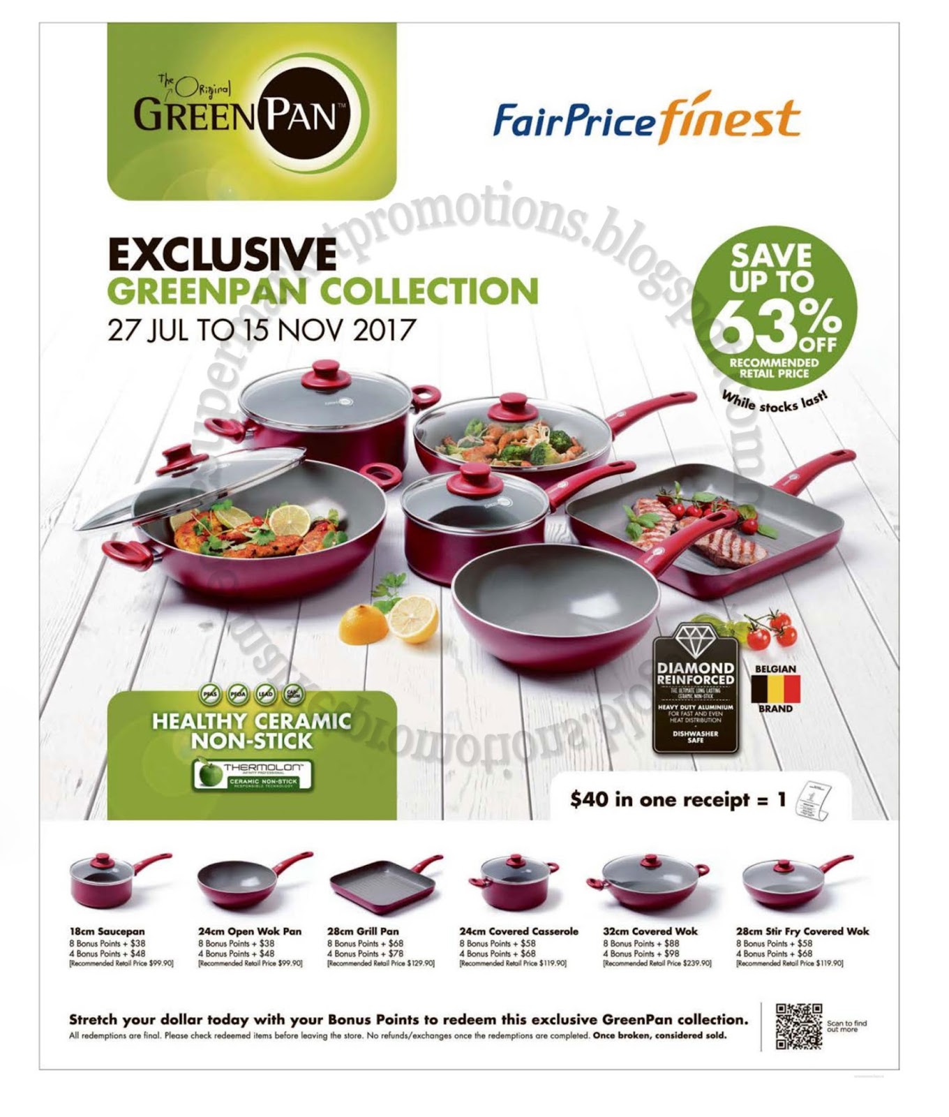 NTUC FairPrice Finest Redeem Greenpan Collection 27 July - 15 November ...