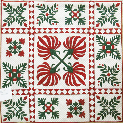 Civil War Quilts: Appliqued Sampler: The Typical Civil War Quilt?
