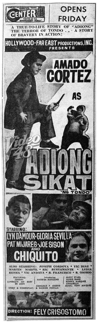 Video 48: THE SIXTIES # 204: AMADO CORTEZ, LYN D'AMOUR, GLORIA SEVILLA ...