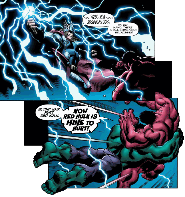 Red Hulk Vs Colossus