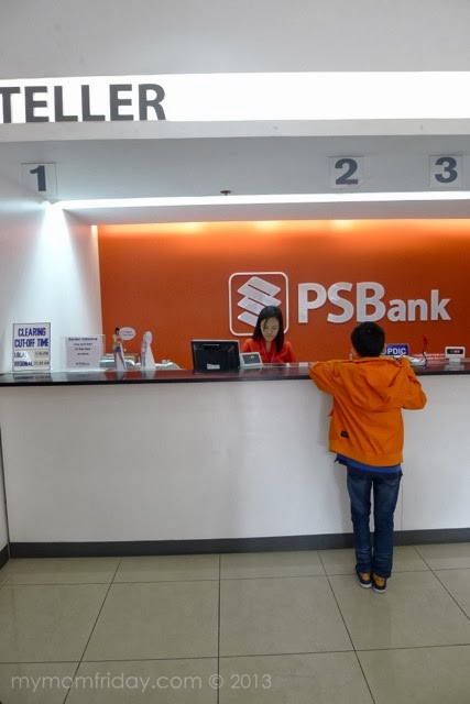 My Mom-Friday: My Boy Opens a PSBank Kiddie Savers Account