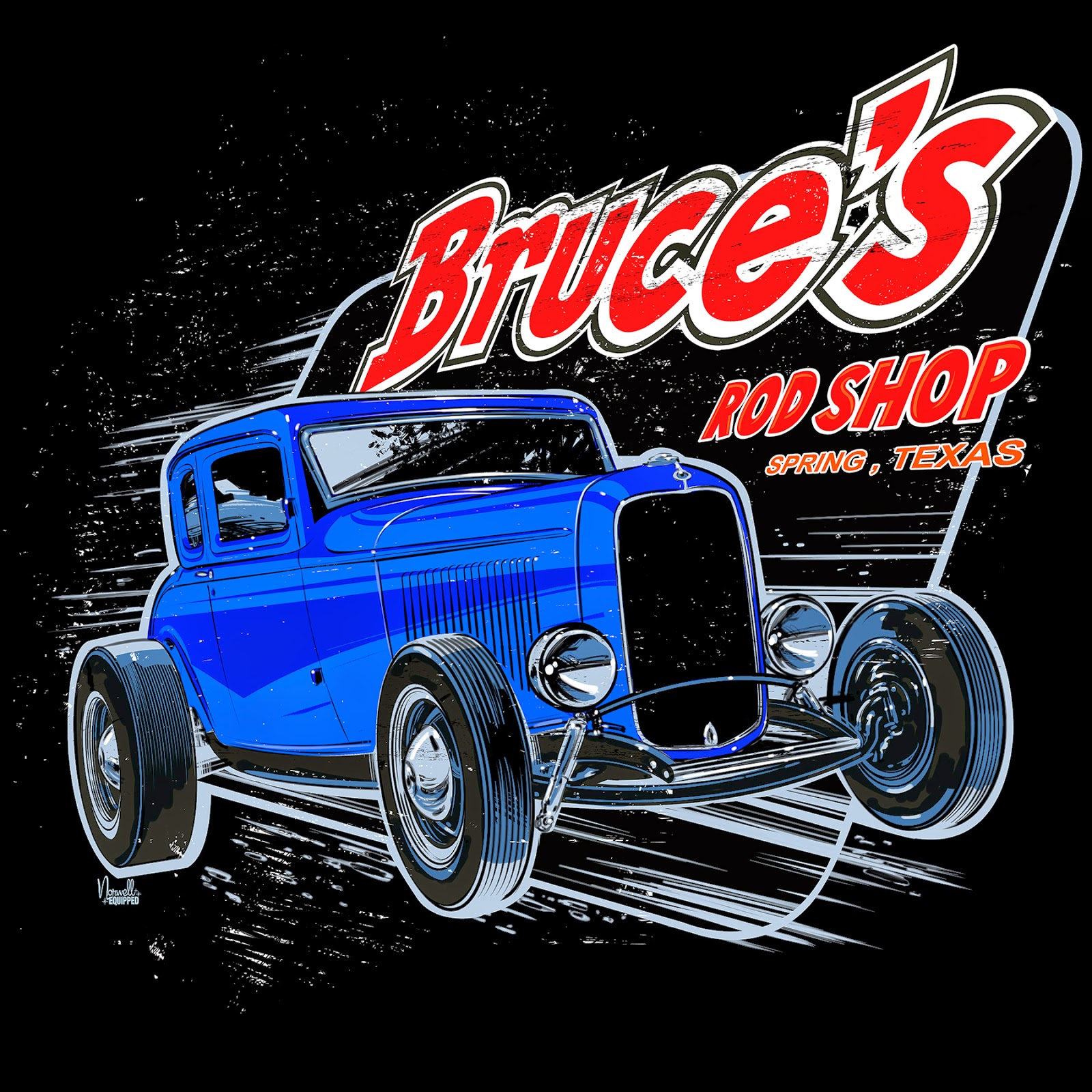 Drawn & Quartered: Bruce's Rod Shop--REDUX---2014 LoneStar Round Up!