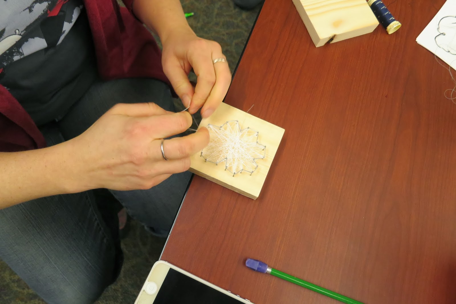 Craft Lab: String art : library makers