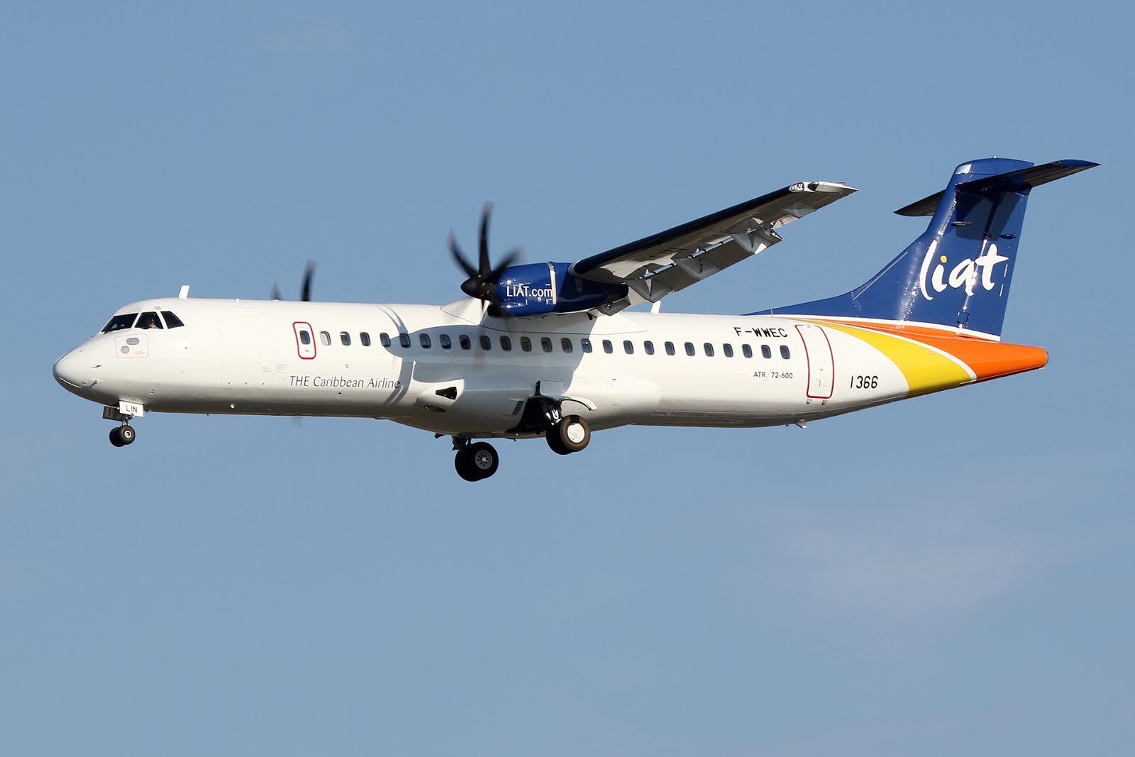 Flyingphotos Magazine News: LIAT The Caribbean Airline - ATR-72-600 - F ...