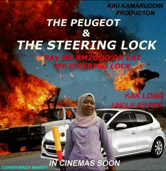 LAWAK SIOT!! 8 Gambar Parodi Kiki Kamaruddin, Wanita Mengamuk Kereta ...