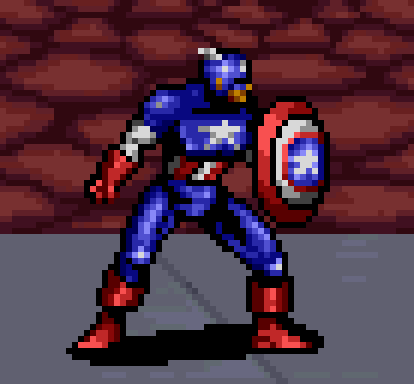 VGJUNK: CAPTAIN AMERICA SPRITES 1987-96