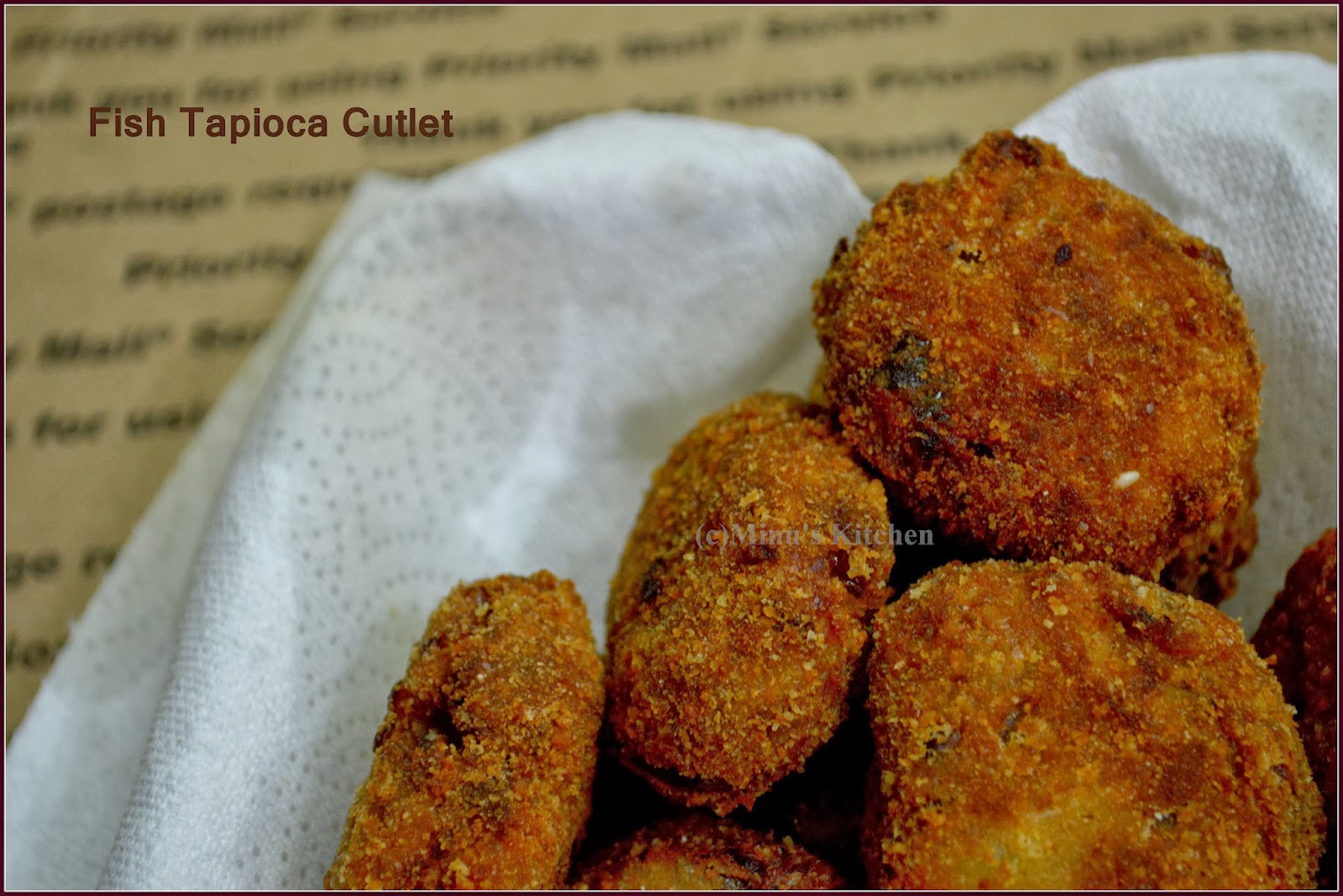 Kerala Special Fish Tapioca Cutlet ~ Minu's Kitchen