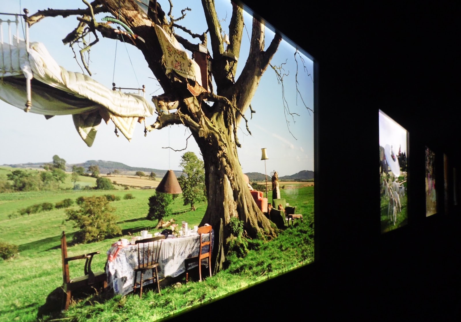 Linear outline: TIM WALKER DREAMSCRAPES @ THE BOWES MUSEUM.