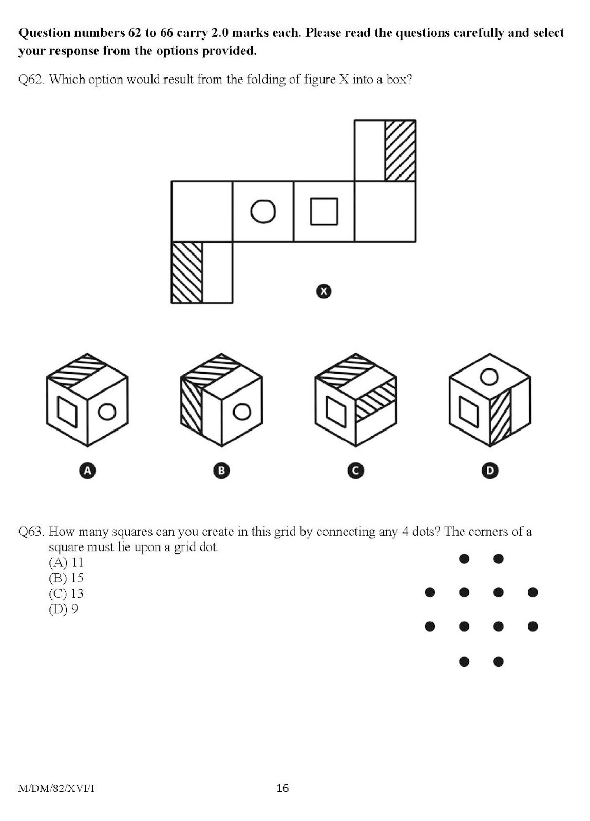 NID M.Des Sample Test Paper