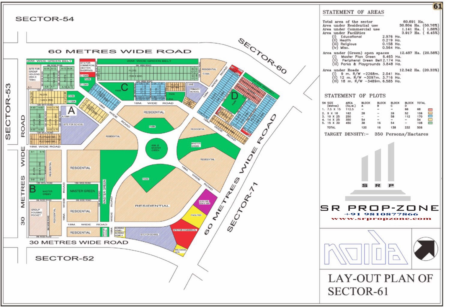 Layout Plan of Noida Sector-61 HD Map - Greater Noida Industry I BUY I ...