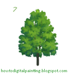 How to Paint Trees ( Basic ) l Digital Painting Tutorials - Digital ...