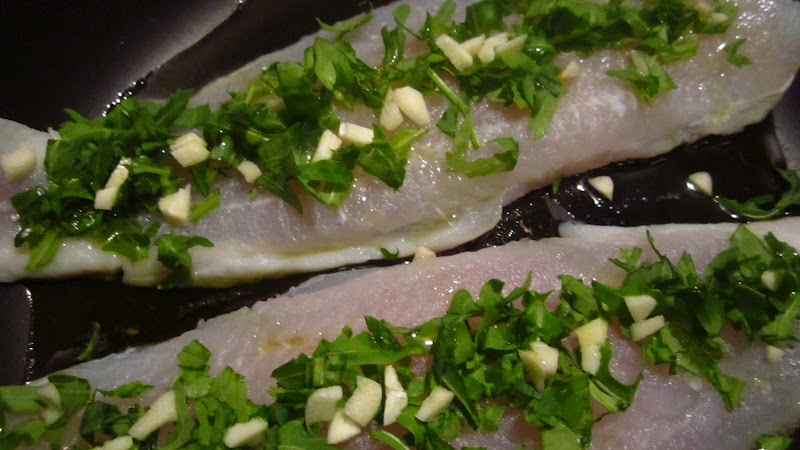 Pangasio aglio olio e... rucola da i cuochi di lucullo su Akkiapparicette