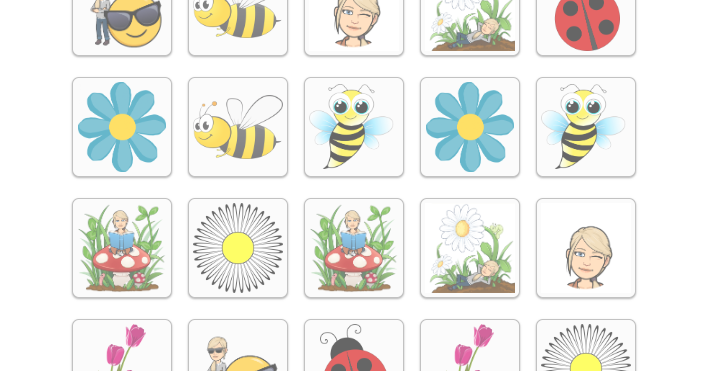 Pani Jola poleca - nauczanie on-line: Memory obrazkowe - łąka