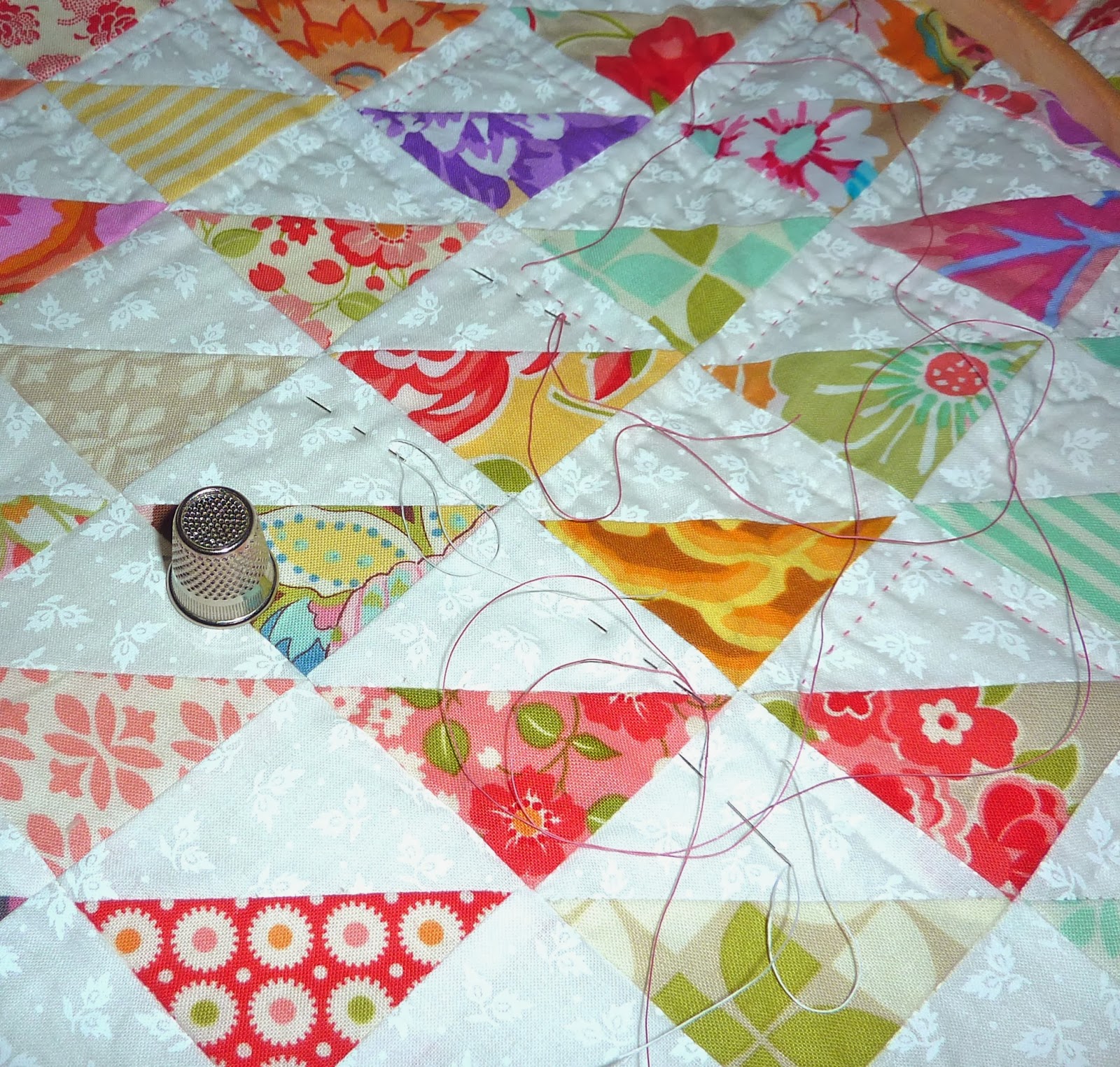 Kathy's Quilts: Slow Stitching Sunday - Hand Quilting