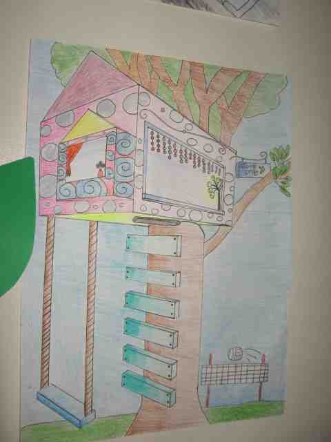 Create Art With Mrs. P!: 8th Grade 2-Point Perspective Dream Tree Houses