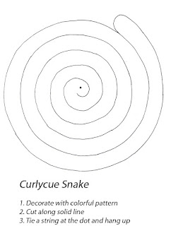 Caroline Arnold Art and Books: Project: Curly-Cue Snakes