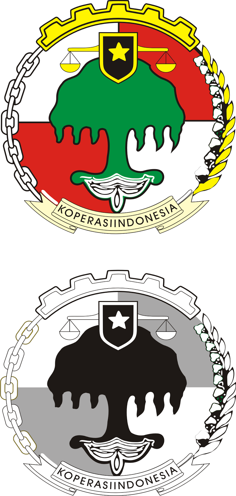 KOPERASI INDONESIA LOGO VEKTOR | Cahaya Grafindo