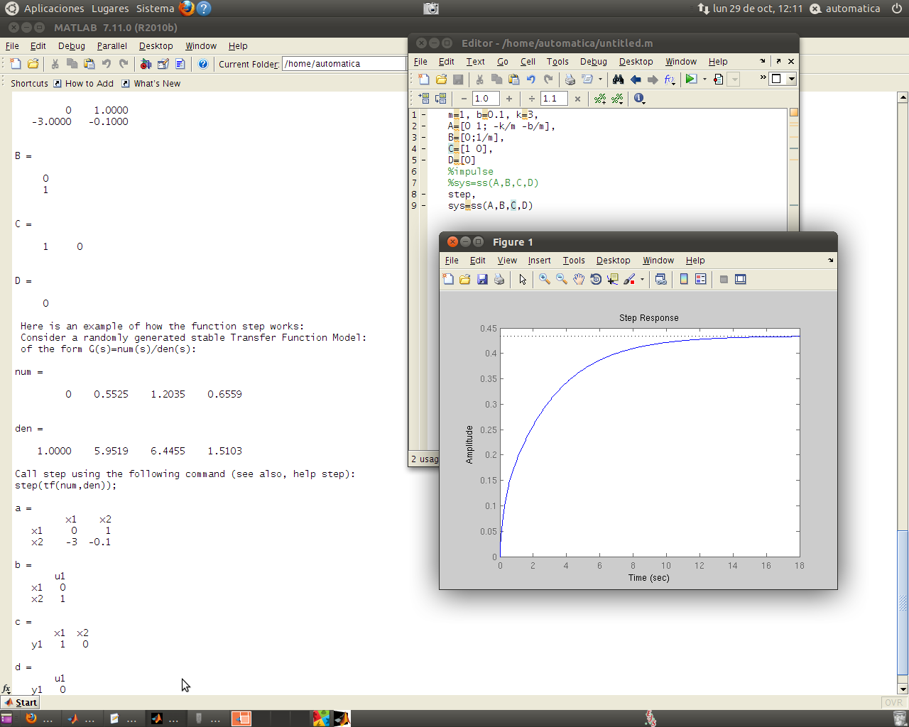 Regulacion Automatica Matlab