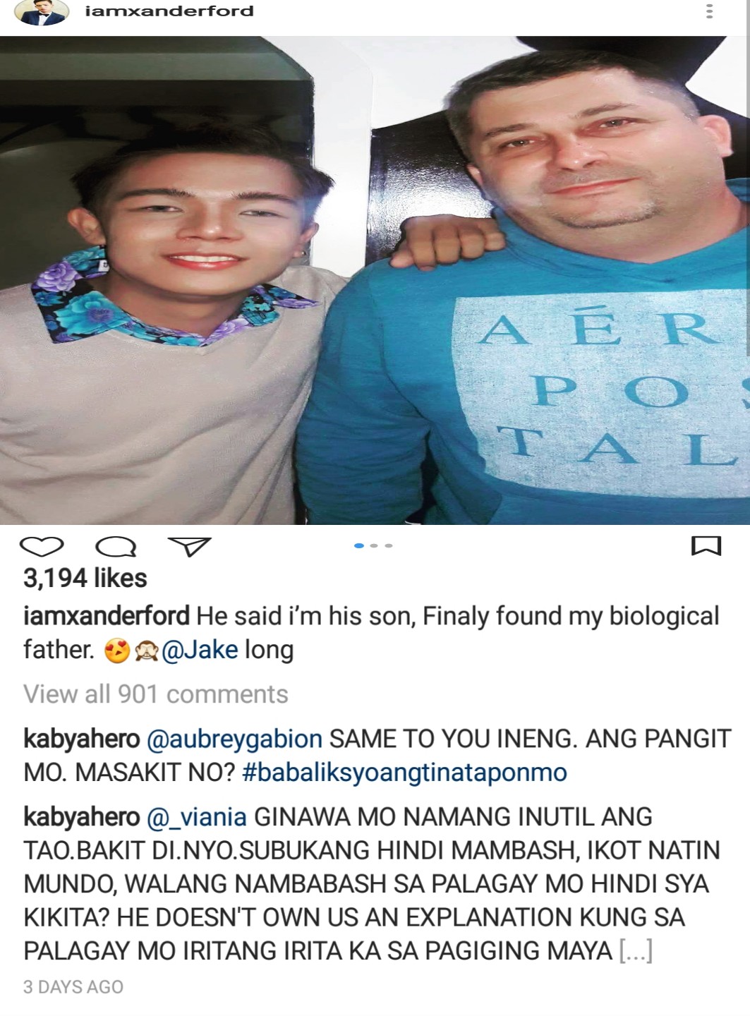 Insta Park: Xander Ford meet his biologocal father
