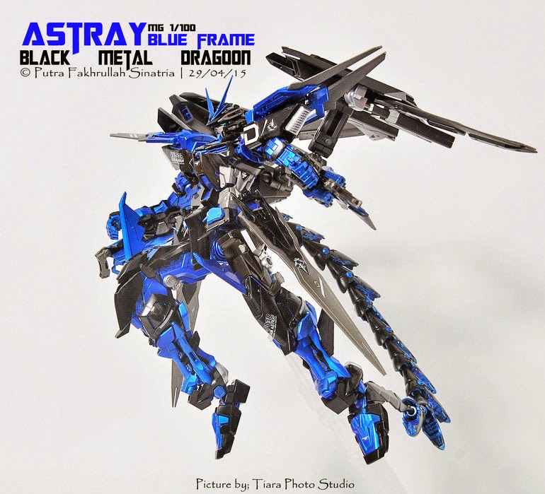 GUNDAM GUY: MG 1/100 Astray Blue Frame Black Metal Dragoon - Custom Build