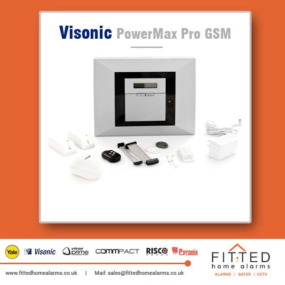 Fitted Home Alarms VisonicPowermaster : Visonic PowerMax Pro GSM