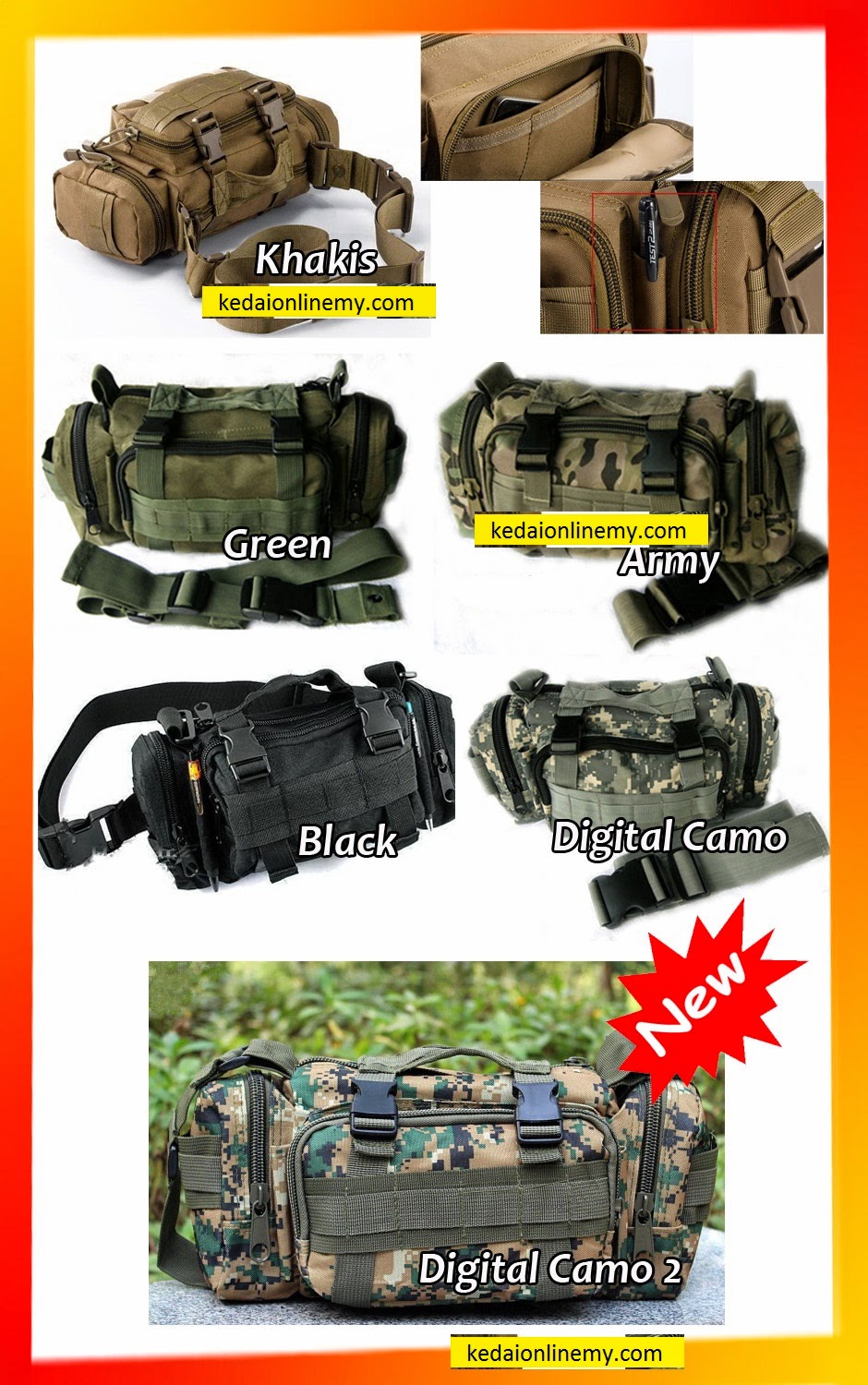 Beg Askar Paling Stylo Untuk Lelaki - kedai online