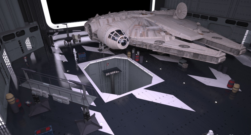 Stinson's All Things Star Wars Blog: Millennium Falcon and Deathstar ...