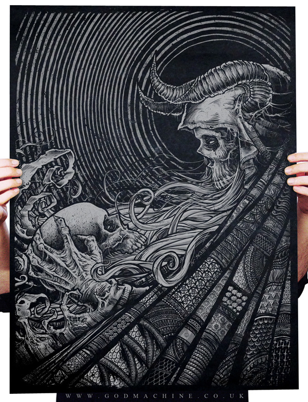 INSIDE THE ROCK POSTER FRAME BLOG: Godmachine Portrait of a Lady Print ...
