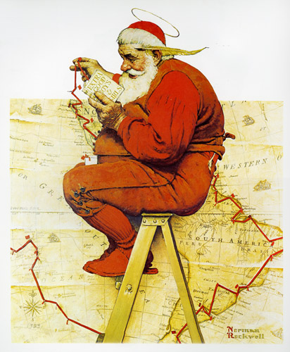 Painted Times and Illustrated Lines: Santa Claus...A Look Through Time