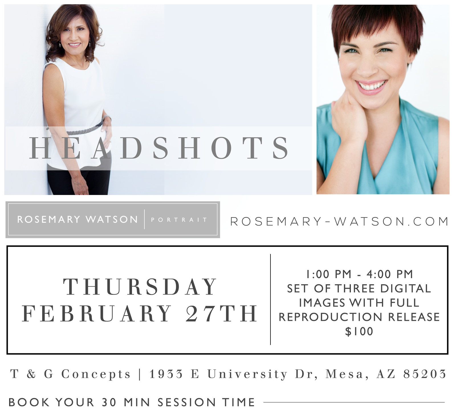 Evolve Beauty : Announcing a New Professional Headshot Mini Session Date!