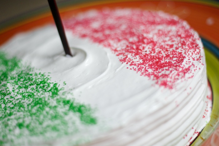 Johnnie and Angela: Mexican Flag Cake