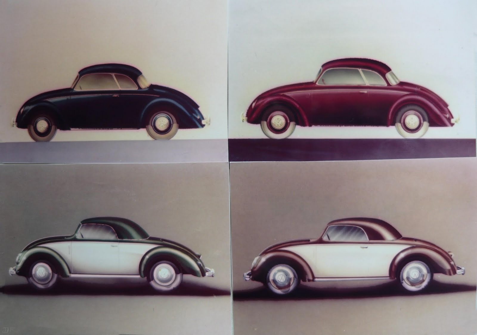 Fusca Classic: Vw Hebmuller, bi-color.
