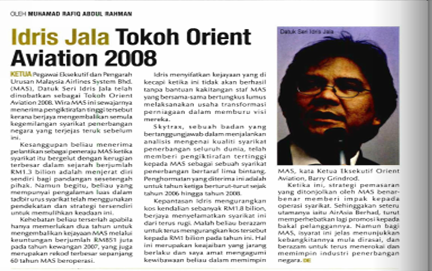 Successful Entrepreneur: Idris Jala