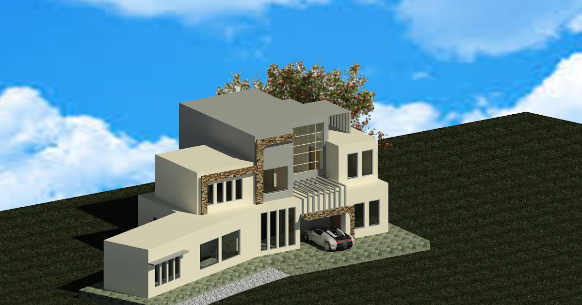 Revit Complete Project #1 | Modern House Modeling in Revit - Free Revit ...