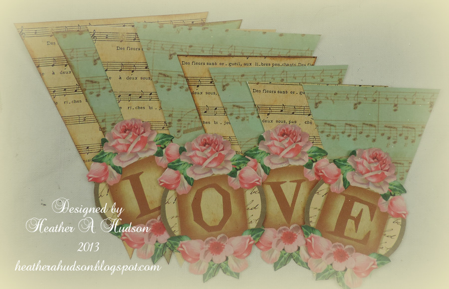 Heather A Hudson: Vintage Shabby Rose Banner Tutorial with Really ...