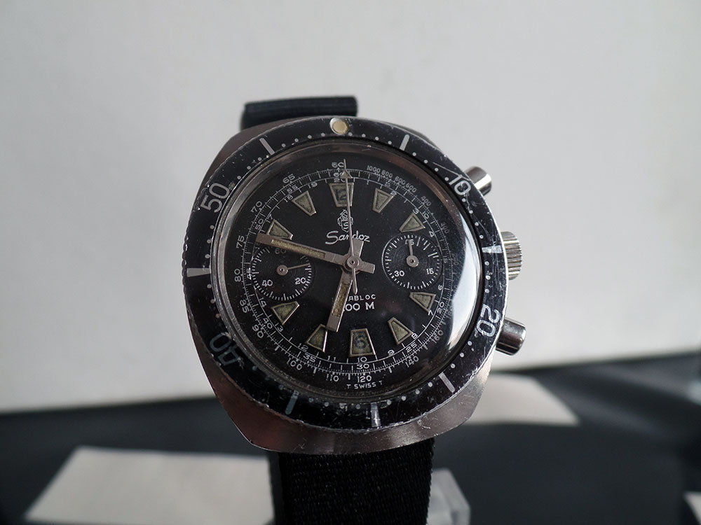 Vintage chronographs: 1960's Sandoz chronograph with Landeron 248 movement