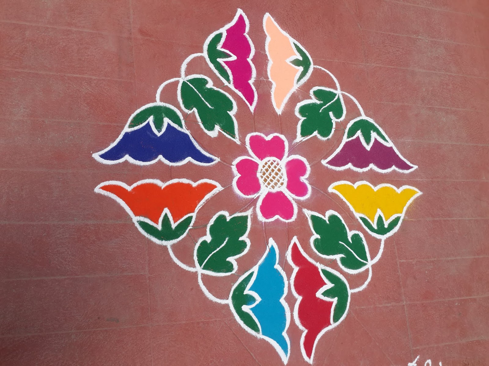 Hobby Crafts :): Sankranthi Rangoli (muggu)