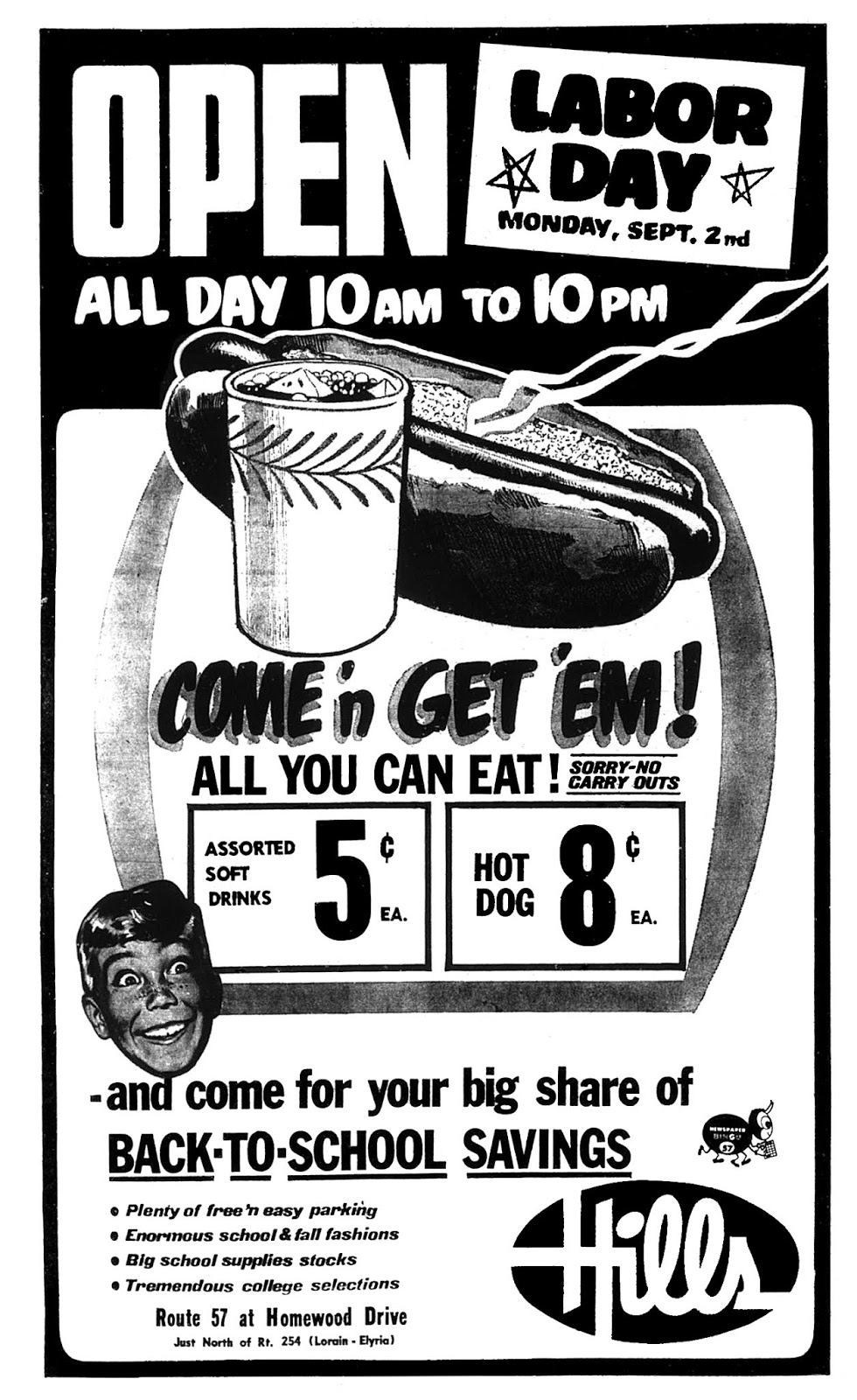 Brady's Bunch of Lorain County Nostalgia: Hills Labor Day Ad – Sept. 1 ...