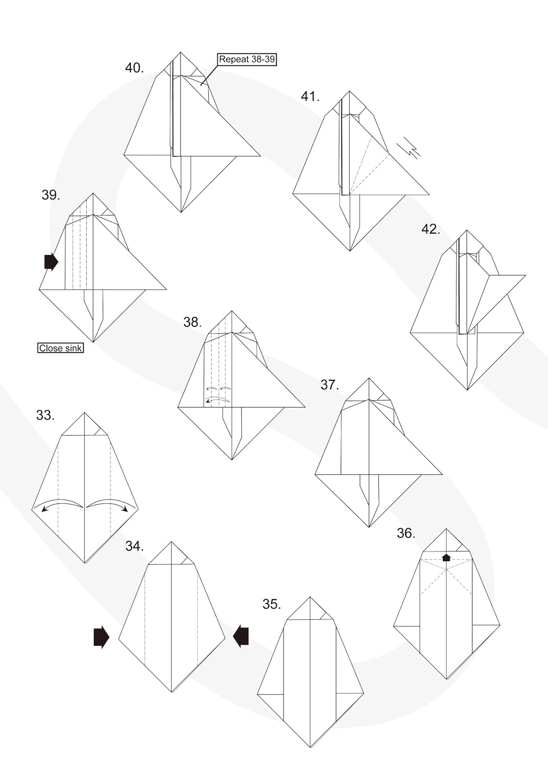 Kade Chan Origami Blog 香港摺紙工作室 (日誌): Origami Alien Tutorial 異形摺紙教學