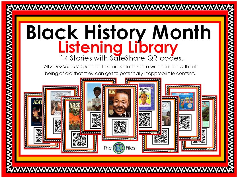 The K Files: Black History Month Listening Center with SafeShare QR ...