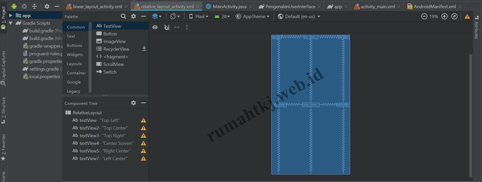 Pengenalan Layout User Interface Android Studio - RUMAHTKJ.WEB.ID