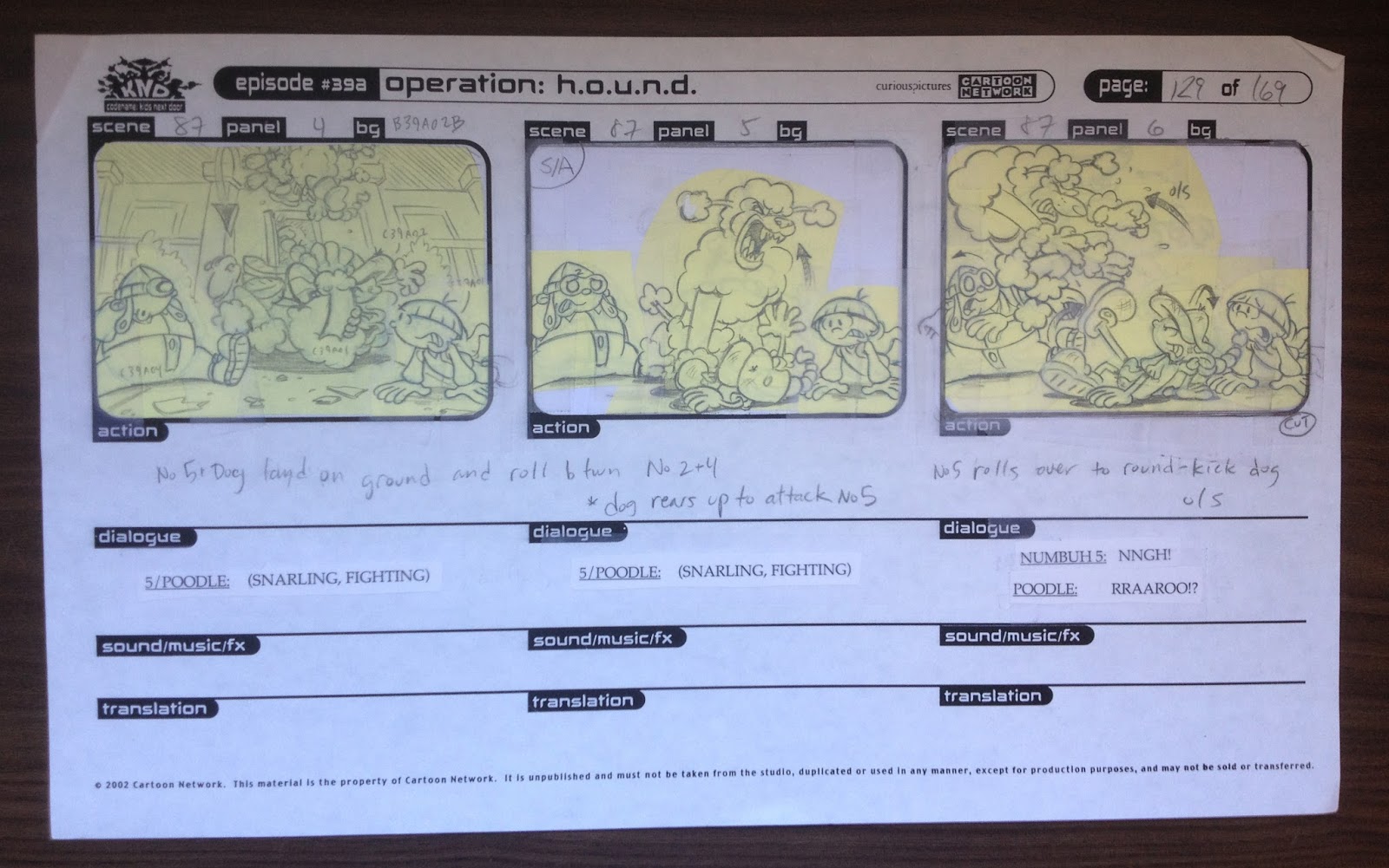 warburtonlabs: KND STORYBOARD PAGES (season three part 2)