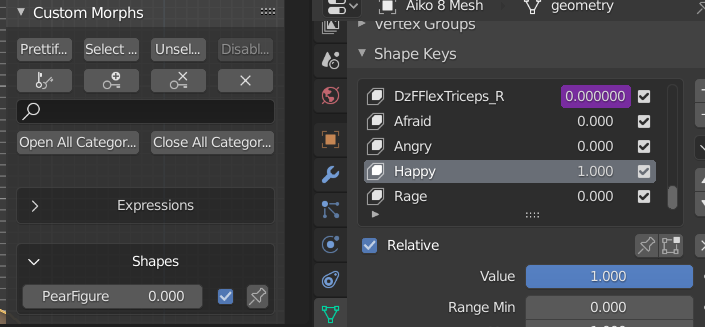 Diffeomorphic: Advanced Morph Section